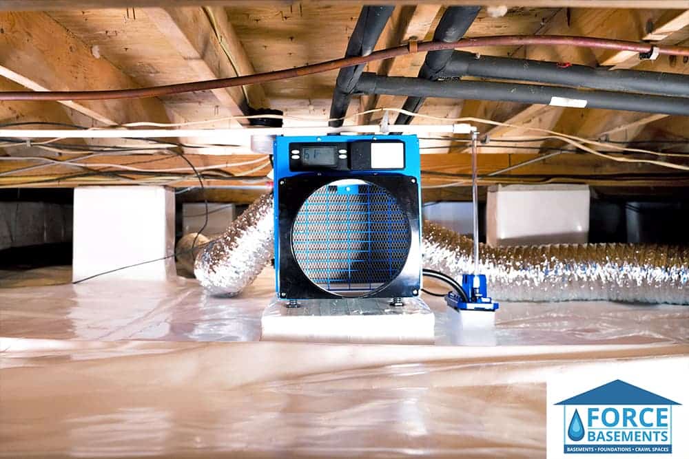#1 Crawl Space Dehumidifier Installation - Force Basements